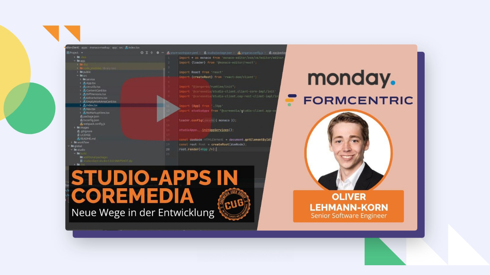 Formcentric als Studio App in CoreMedia